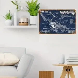 Star Trek | Accents | Vintage Uss Enterprise Ncc71 Star Trek Tos ...